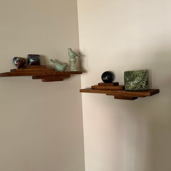 Rock Crystal Display Shelf, Geometric Step Shelves, Gift Ideas, Mid ...