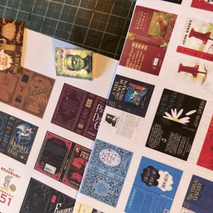 MEGA Set of 225 Miniature Book Covers 1:12 Scale Downloadable Printable ...