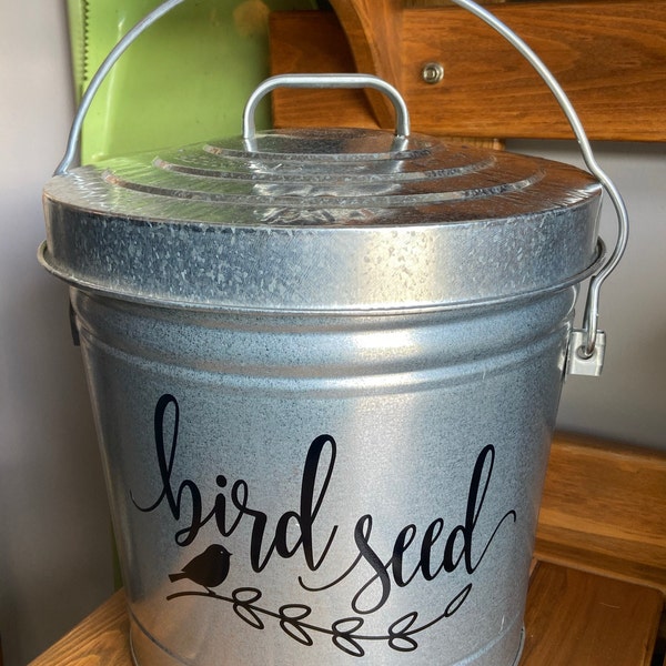 Bird Seed Decal, Bird Seed Container Label, Vinyl Decal, Wild Bird Seed ...