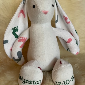 Plush Bunny From YOUR Baby's Hospital Receiving Blanket - Etsy