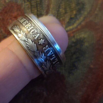 Morgan Silver Dollar Coin Ring - Etsy