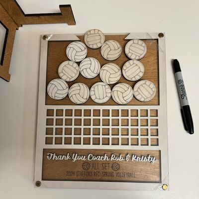 Custom 3D Volleyball Coach Thank You Gift Plaque, Coach Appreciation ...