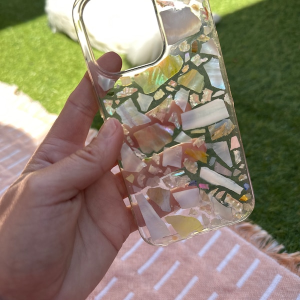 Shell Pieces Resin iPhone Case - Handmade - Etsy