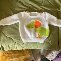 Children's Excavator/digger Motif Knitting Pattern, Sizes: 24 to 32 ...