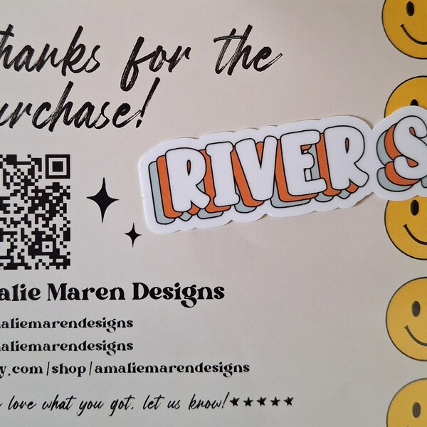 Waterproof Name Decal Personalized Vinyl Sticker NAME STICKER ...