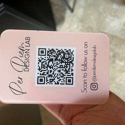 Mini QR Code Social Media Display Sign Facebook Instagram Business Sign ...