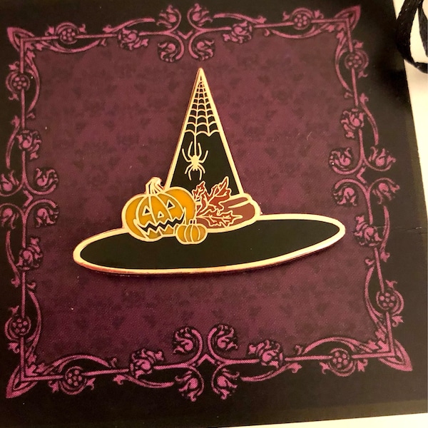 Halloween Witch Hat - Halloween Enamel Pin Collection - Etsy