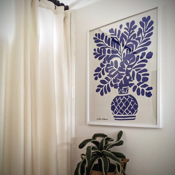 Green Reindeer Linocut Christmas Poster, Retro Woodland Holiday Art ...