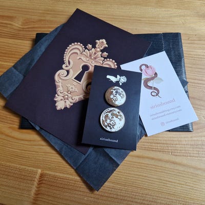 Double Keys Enamel Lapel Pin - Etsy