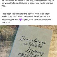 Remembering You Grief Journal Personalized Memorial Journal Remembrance ...