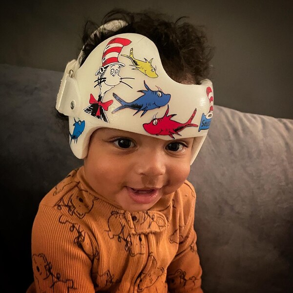 Personalized Whimsical Hat Doc Band Decoration | Fun & Festive Cranial ...