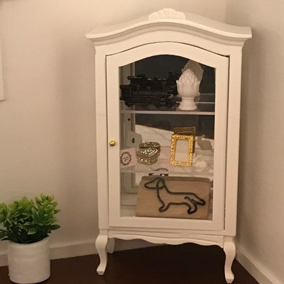 Detailed Antique White Dollhouse Rabbit Figurines 1:12 Miniature Modern ...