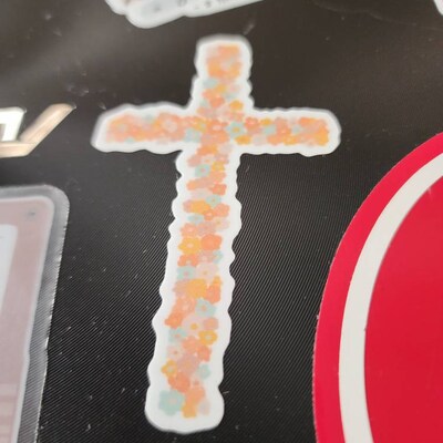Cross Sticker Christian Decals Jesus Stickers - Etsy