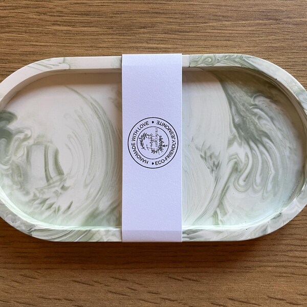 Oval Terrazzo Trinket Vanity Tray, Jewelry Tray Aesthetic Room Decor ...