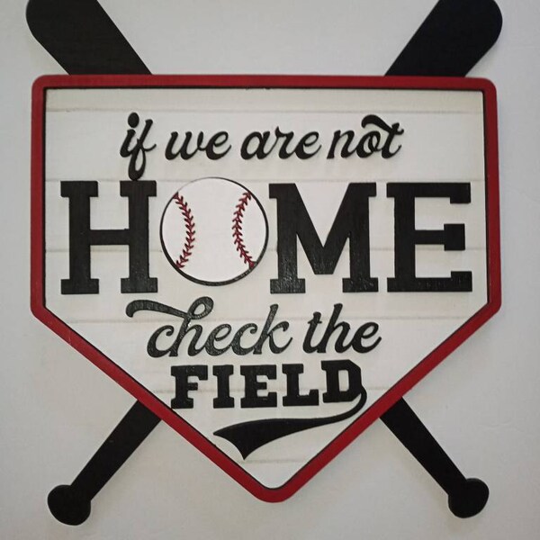 SVG FILE, Laser Cut File, Baseball Cut File, Baseball Gift, Front Door ...