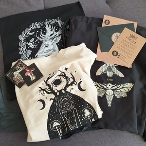The Hermit Owl Tarot T-shirt Dark Academia Clothing Gothic Grunge ...