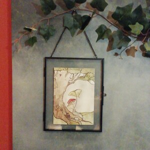 Rainy Day Bunny mini Art Print 5x7 Bookmark and Sticker - Etsy