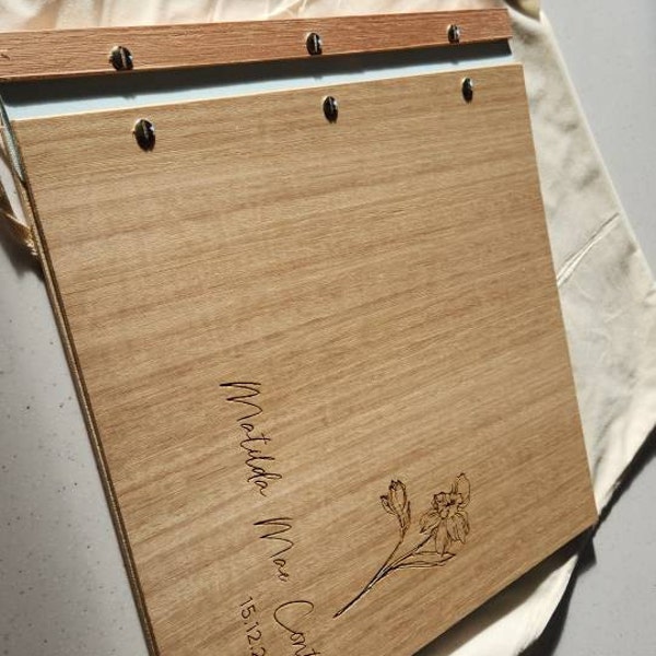 12x12" Portfolio. Design Folder, Graduate Folio, Wood Album ...