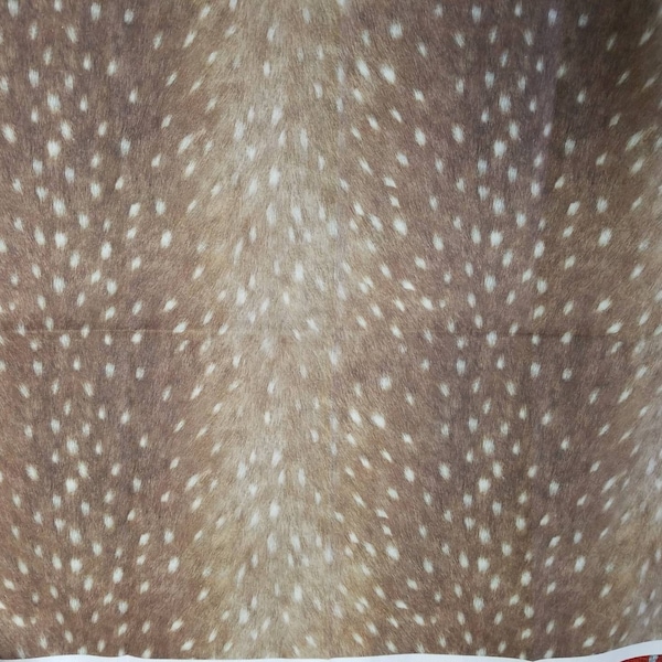 Deer Hide Print Fabric - Soft Deer Hide Fabric by Willowlanetextiles ...