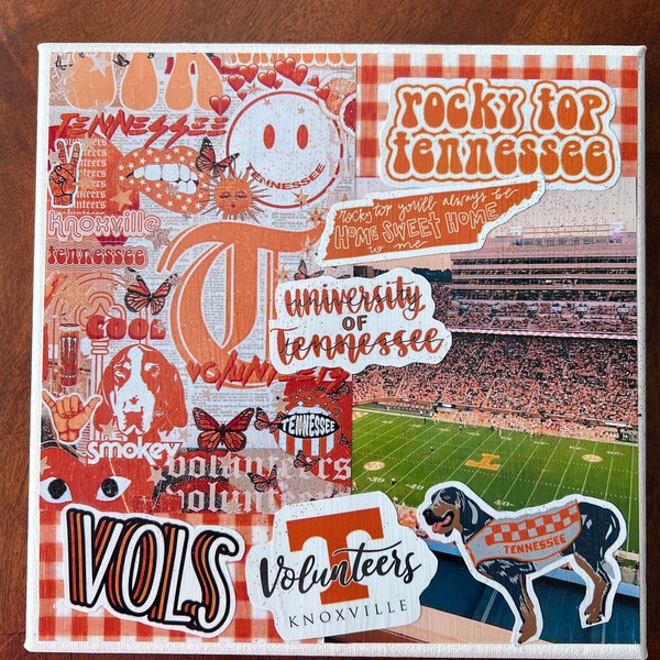 Aesthetic College Themed Collage Canvas-customizable for Any College ...