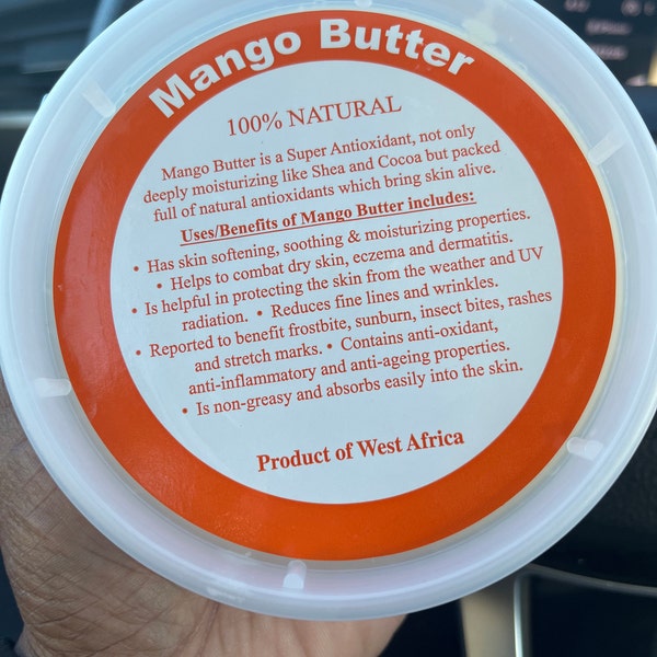 Raw Mango Butter Bulk, Pure Natural Organic Unrefined Cold Pressed ...