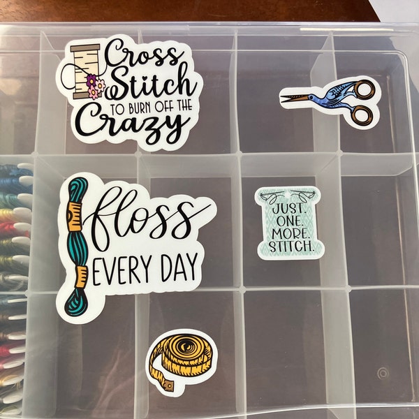 Craft Stickers,cross Stitch Stickers,artsy Arthurs,embroidery Stickers ...