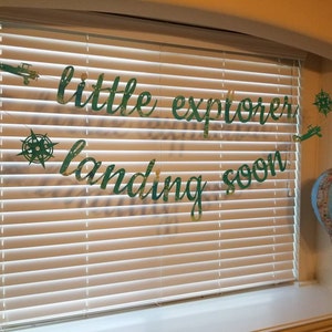 Little Explorer Landing Soon Banner, Maps Banner,photo Booth,banner for ...