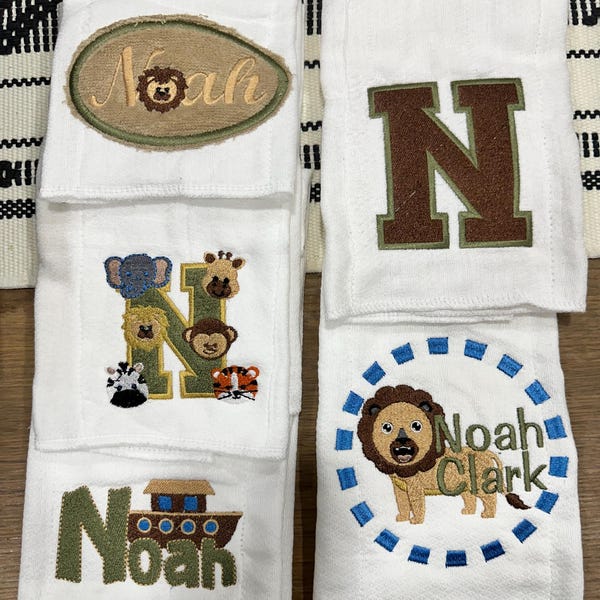 120 Noah's Ark Embroidery Machine Designs Bundle Set With BX Font ...