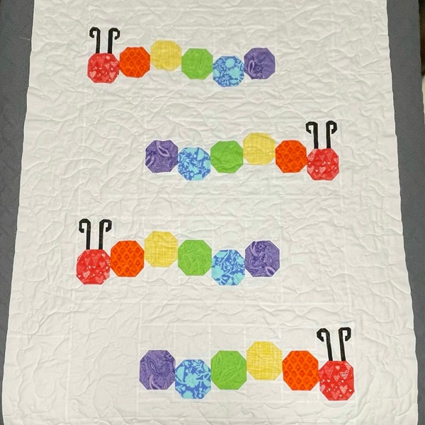 Caterpillar Quilt Pattern || Easy Baby Quilt Pattern - Etsy