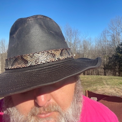 Timber Rattlesnake Skin Covered Leather Belt . Upto 44 - Etsy