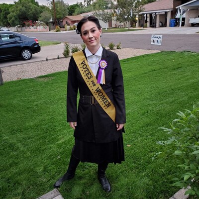 SUFFRAGIST Sash, Rosette, and Artisan Soap in Gift Box susan B. Anthony ...