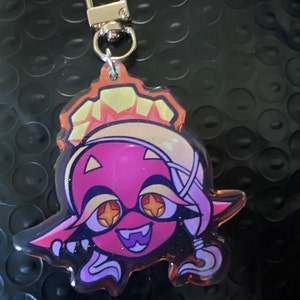 Splatoon 3 Shiver & Frye 2.5 Rainbow Acrylic Charm, Glitter Epoxy - Etsy