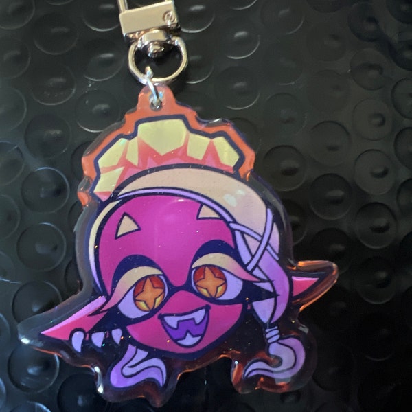 Splatoon 3 Shiver & Frye (2.5" Rainbow Acrylic Charm, Glitter Epoxy) - Etsy