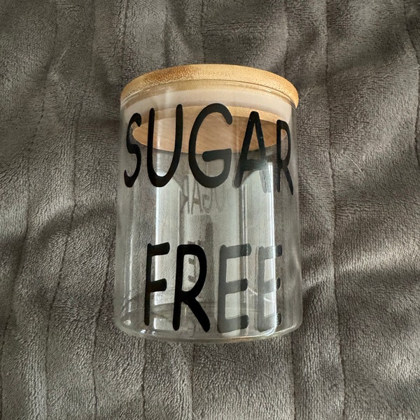 Funny Bamboo Candy Jar, Funny Candy Jar, Custom Candy Dish, Monogram ...