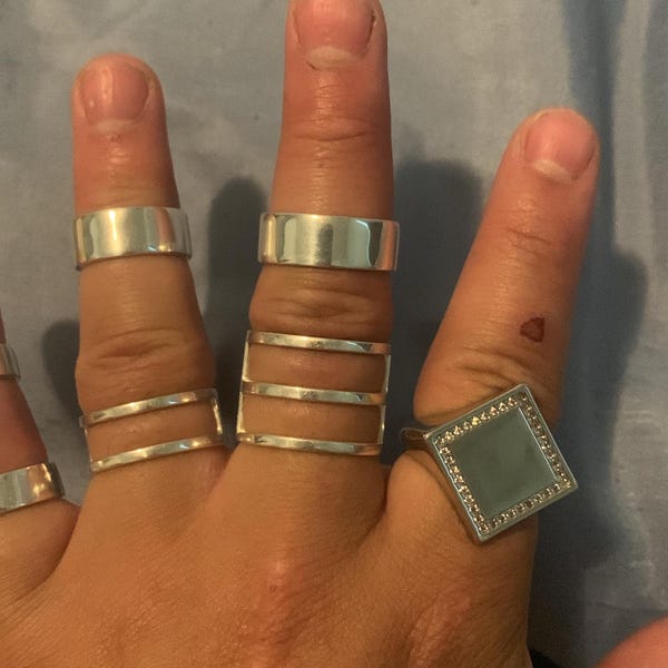925 Starling Silver Handmade Snare Drum Ring, Solid Silver Ring, Music ...