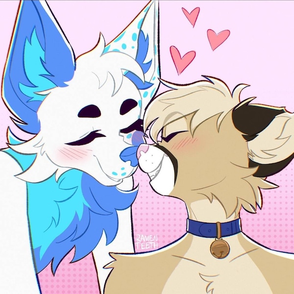 Furry Couples YCH | Your Character Here | Boop | Valentines - Etsy