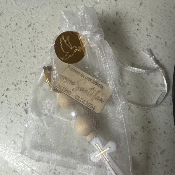 Rosary Favors for Wedding Guests, Personalized Church Wedding Favors ...