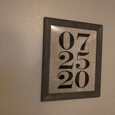 Wedding Date Sign, Date Print, Established Date, Personalized Wedding ...