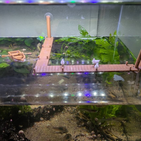 Rowboat Floating Decor | Decorative Aquarium Floater | Water Surface ...