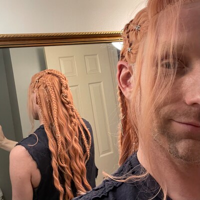 Light Elf Lace Front Wig Including Hair Accessories, Elven Wig, Cosplay ...