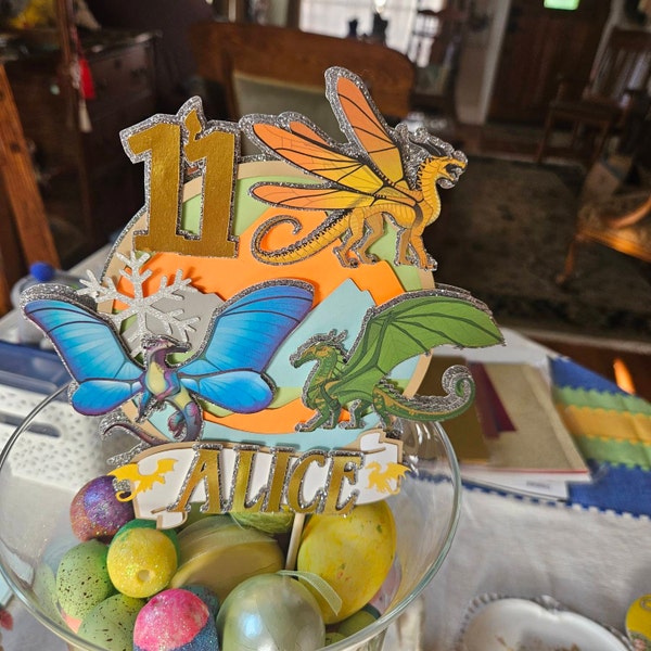 Rapunzel Birthday Party Banner With Pink and Purple Flowers, Glitter ...