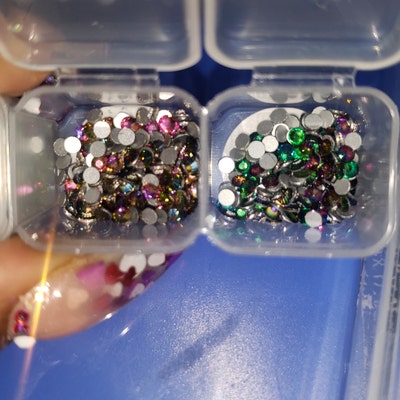 Green Volcano Glass Rhinestones for Embellishments 2-6mm - Etsy