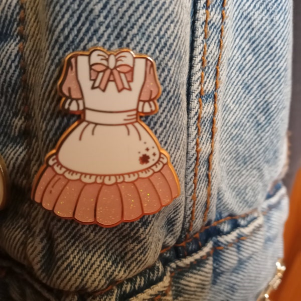 Maid Uniform Enamel Pin, Hard Enamel Pin, Kawaii Pin, Harajuku Fashion ...