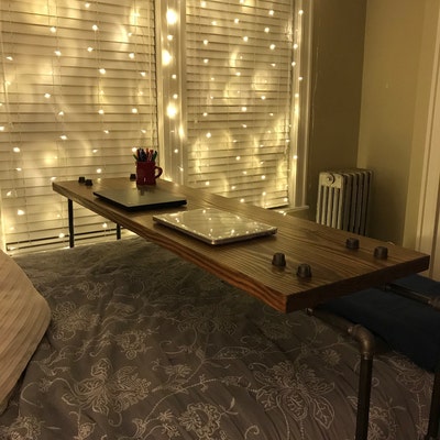 The ORIGINAL Rolling Over-the-bed Table Laptop Lap Desk TV Food Bedside ...