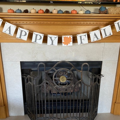 Happy Fall Banner Fall Decor Fall Banner Rustic Fall Sign - Etsy