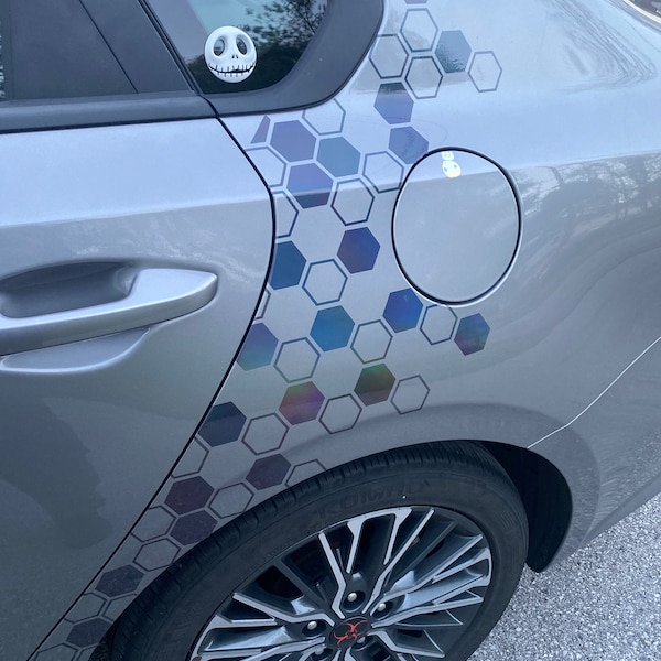 Hexagon / Honeycomb JDM Car Decal Sticker 2 Inch / Hex Side Vehicle ...