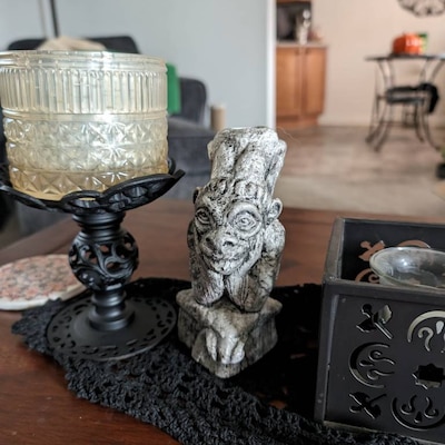 Love Rock Human Skulls Macabre Home Indoor Dungeon Decor Halloween ...