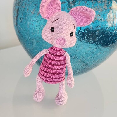 Crochet Pattern Cute Piglet PDF - Etsy