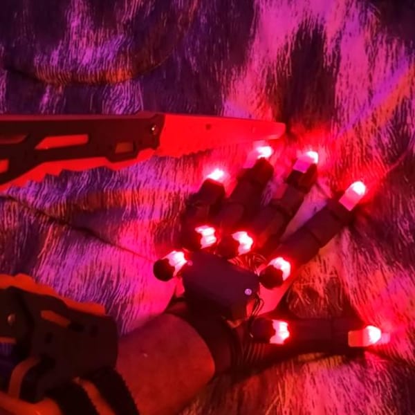 Self-design Glowing Cyberpunk Mask, Futuristic Mask With Lights ...