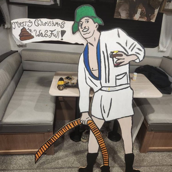 Life Size Cousin Eddie Rv Template Cutout 4ft, 5ft, 6ft 7ft Christmas Décor Digital Download ...